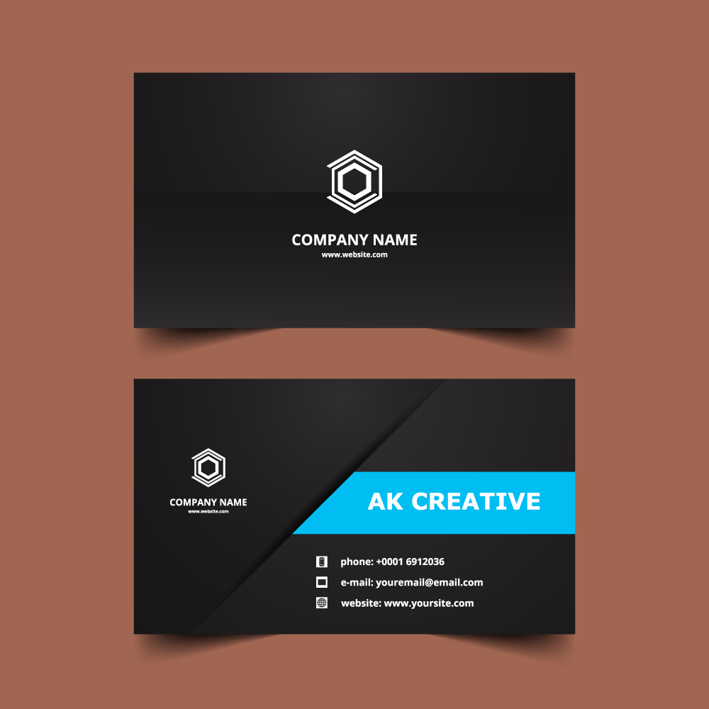 Illustrator project on visiting card design - akcgworkshop