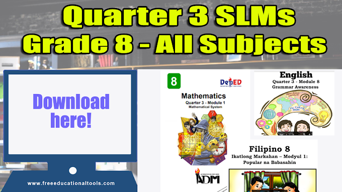 DepEd 4th Quarter Self Learning Module (SLM) All Subjects from Kinder ...