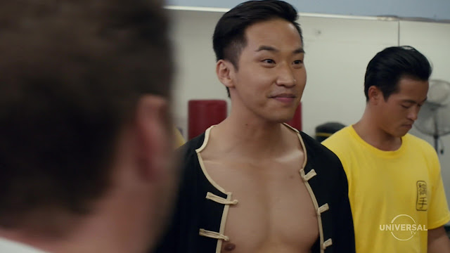 ausCAPS: Patrick Kwok-Choon shirtless in Private Eyes 3-09 "It Happened One Fight"