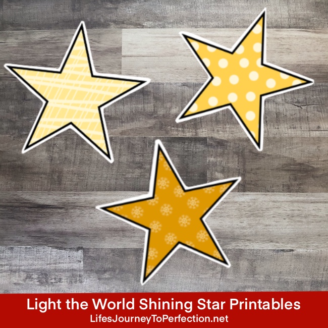 Life's Journey To Perfection: LIGHT THE WORLD SHINING STAR COLOR PAGE ...