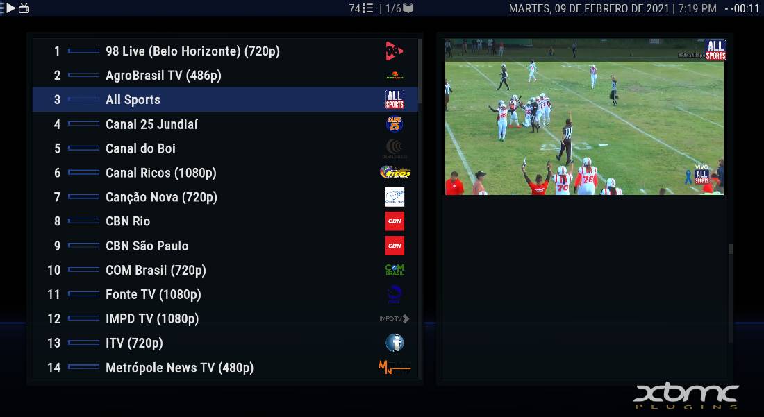 IPTV en Abierto - BRASIL - PLUGINSXBMC