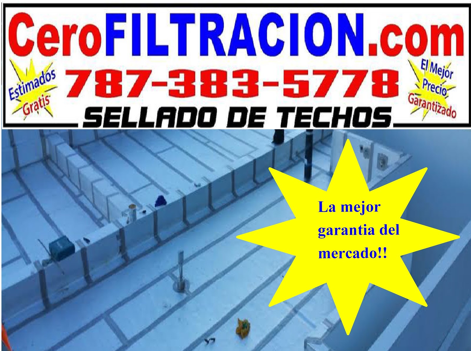 Sellado de techo, Danosa, Cero Filtración, RPM Corp, Estimados gratis ...