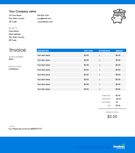 Invoice For Deposit Example - Invoice Template