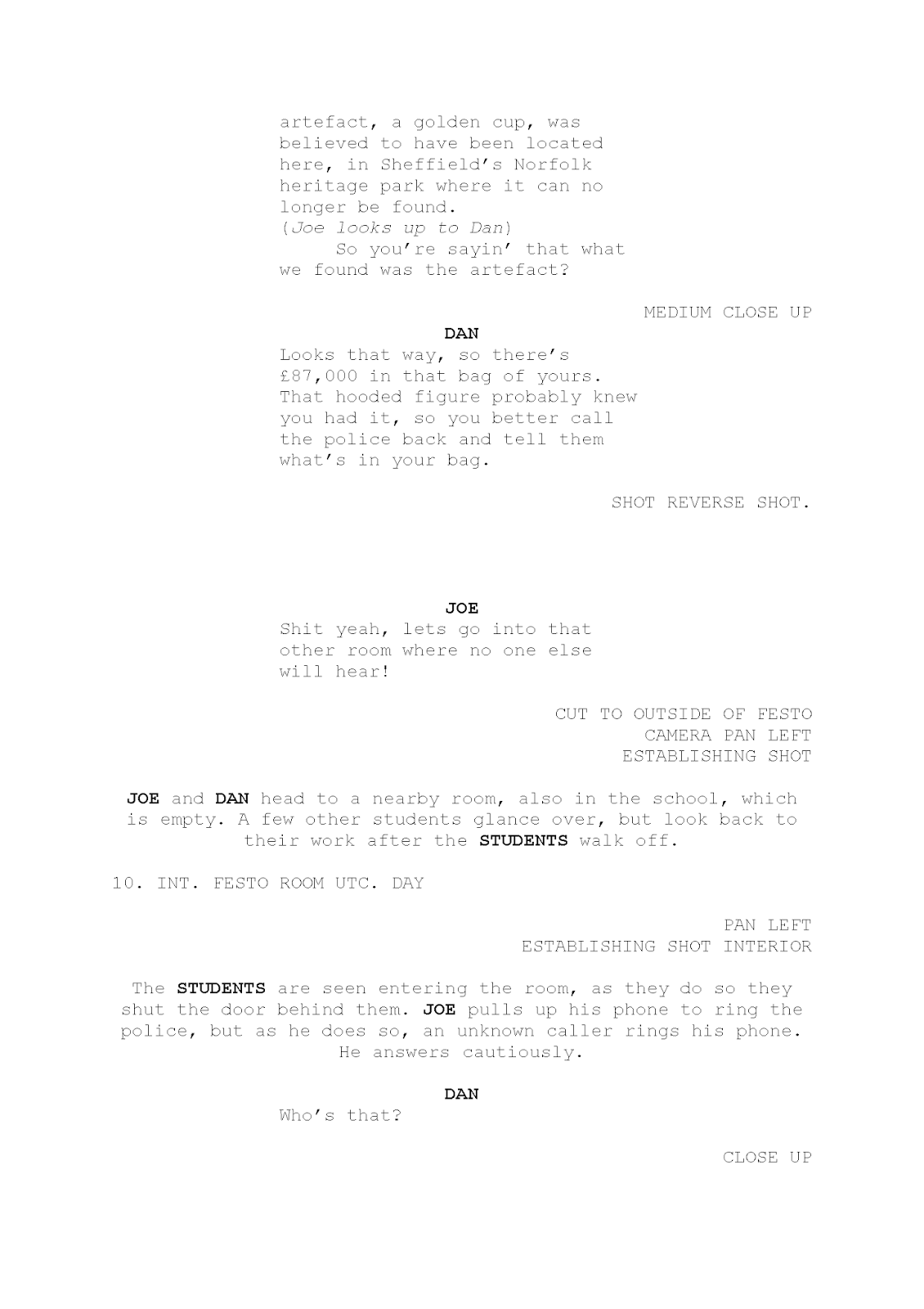 Unit 11 - Script writing for media products