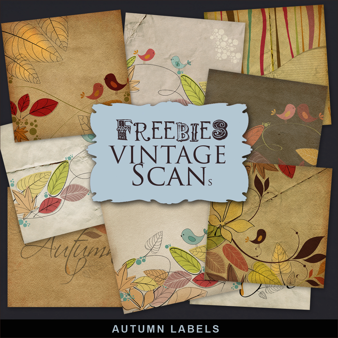 Freebies Kit of Autumn Labels:Far Far Hill - Free database of digital ...