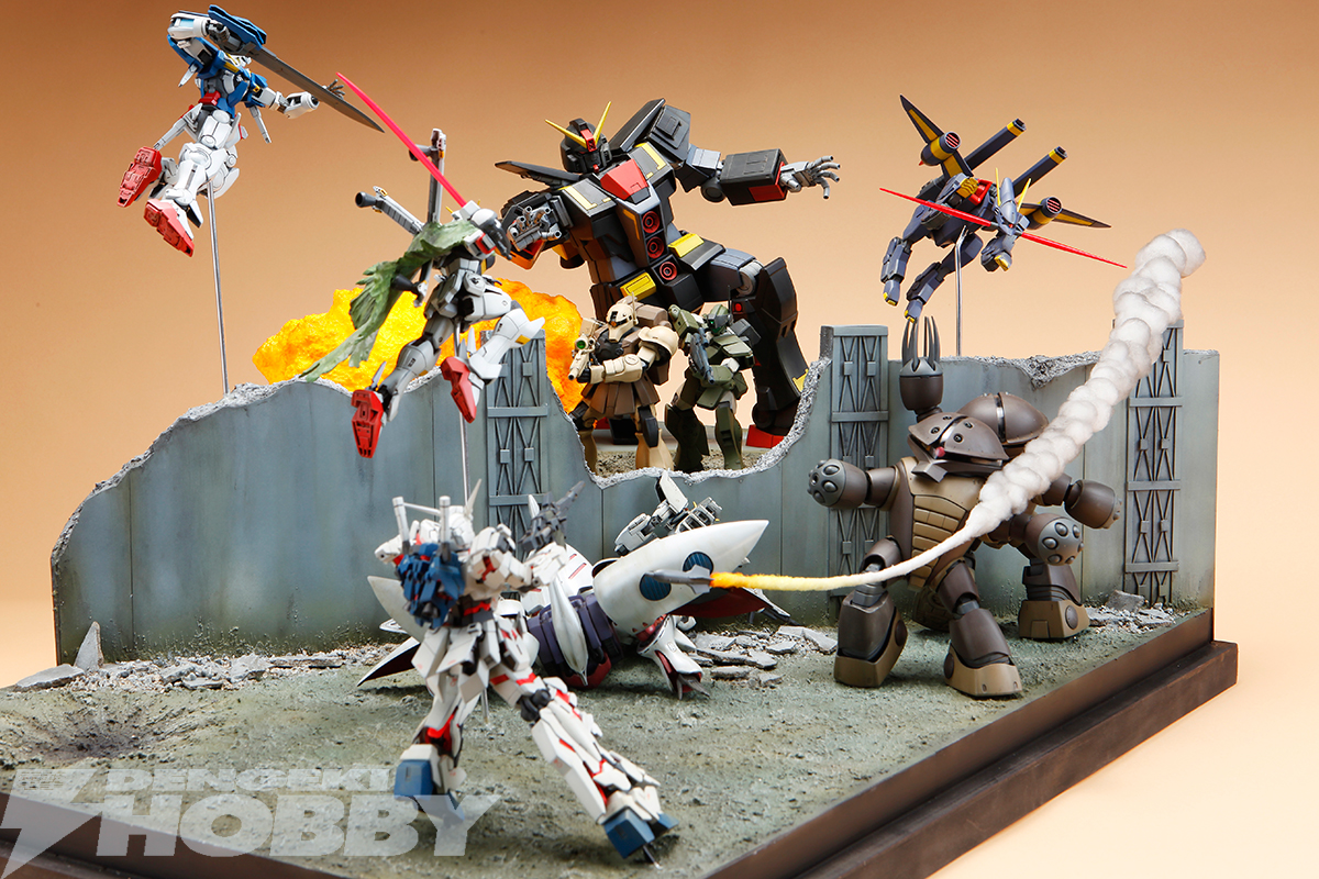 GUNDAM GUY: Gundam Diorama Front (Game) - Diorama Build