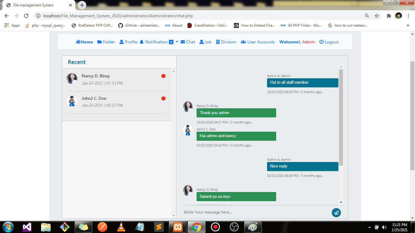 Document Management System Using PHP/MySqli(Object Oriented)