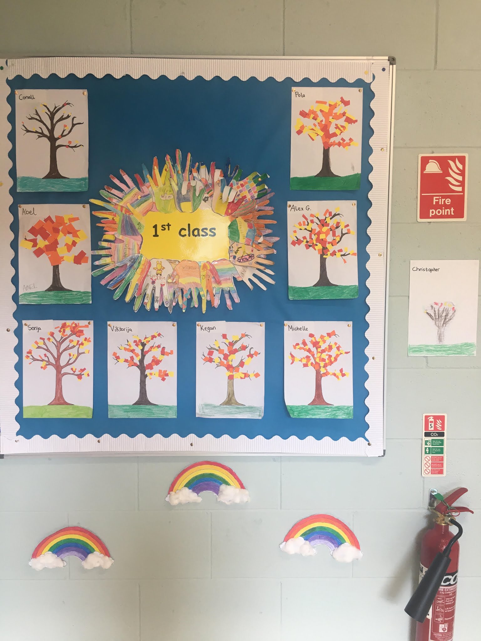 We have been very busy decorating the outside of our classroom with ...