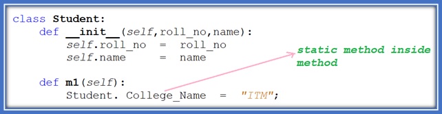 Python Oops Tutorial 6types Of Variableinstance And Static And Local Varaible Gravity4tech