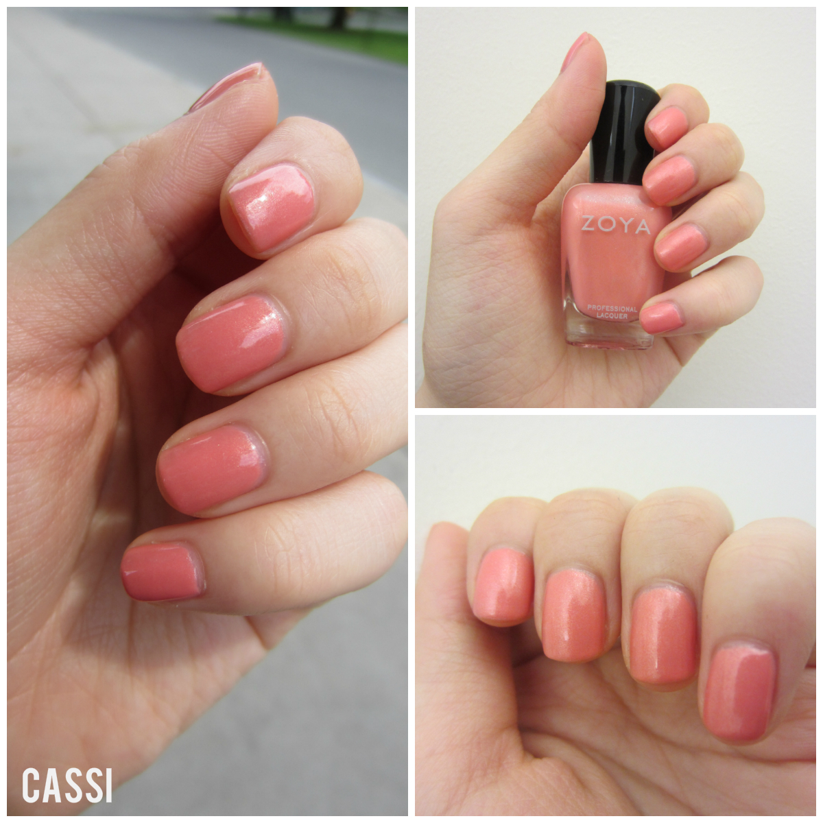 Nails Prevail: Coral Sparkle: Zoya Cassi