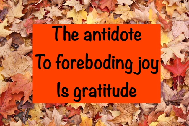 Back On The Floor Again: Foreboding Joy