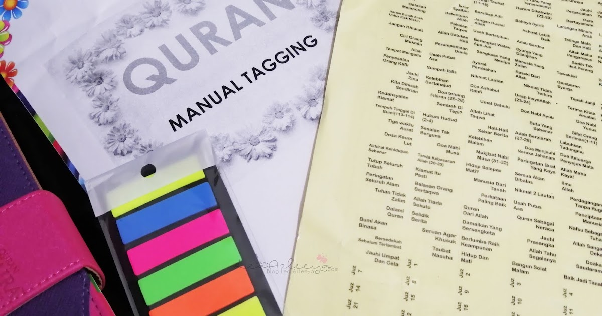 Blog Lea Azleeya: Al-Quran Tagging Hadiah Dari Teman Sempena Menyambut ...