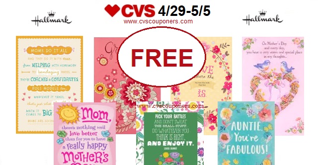 Score 3 FREE Hallmark Greeting Cards at CVS! (4/29-5/5) | CVS Couponers