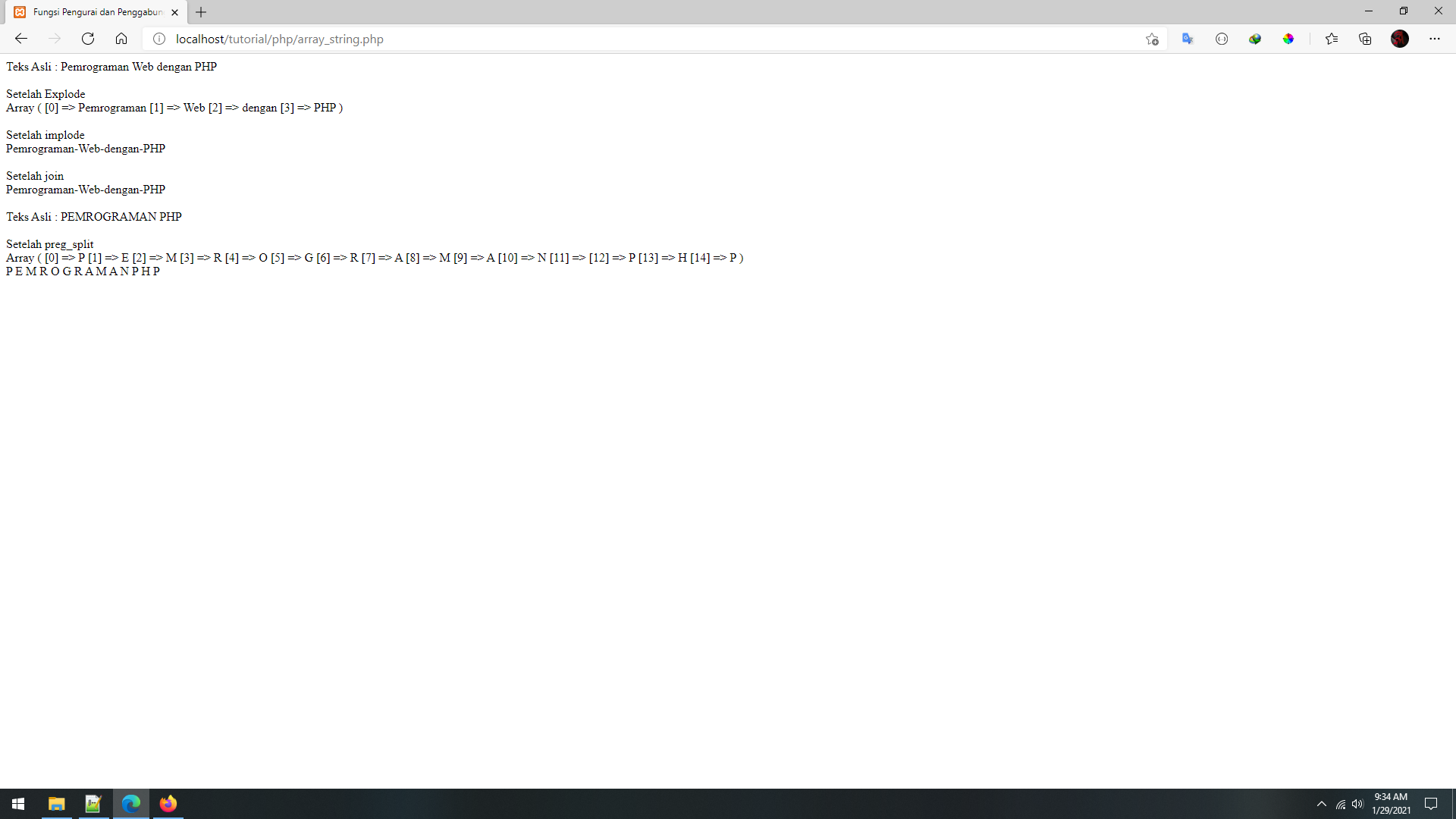 Fungsi Explode dan Implode dalam PHP