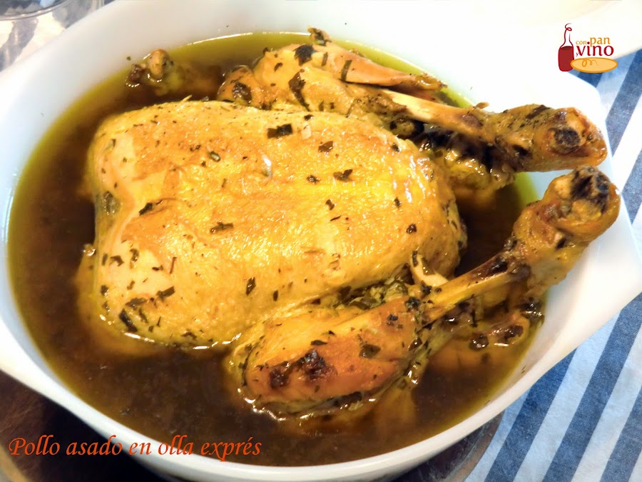 Pollo asado en la olla | Cocina