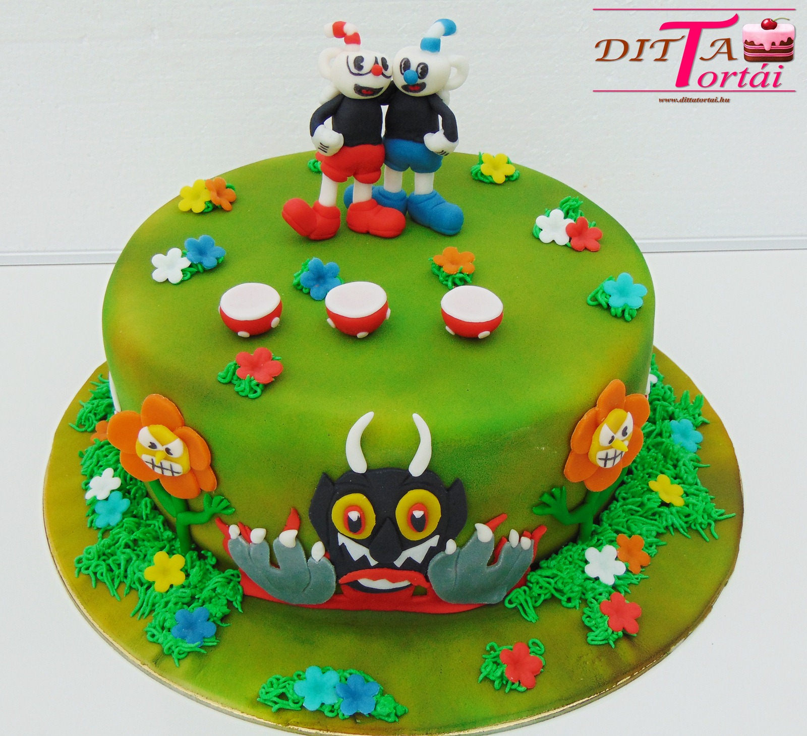 Ditta tortái: Cuphead cake- torta