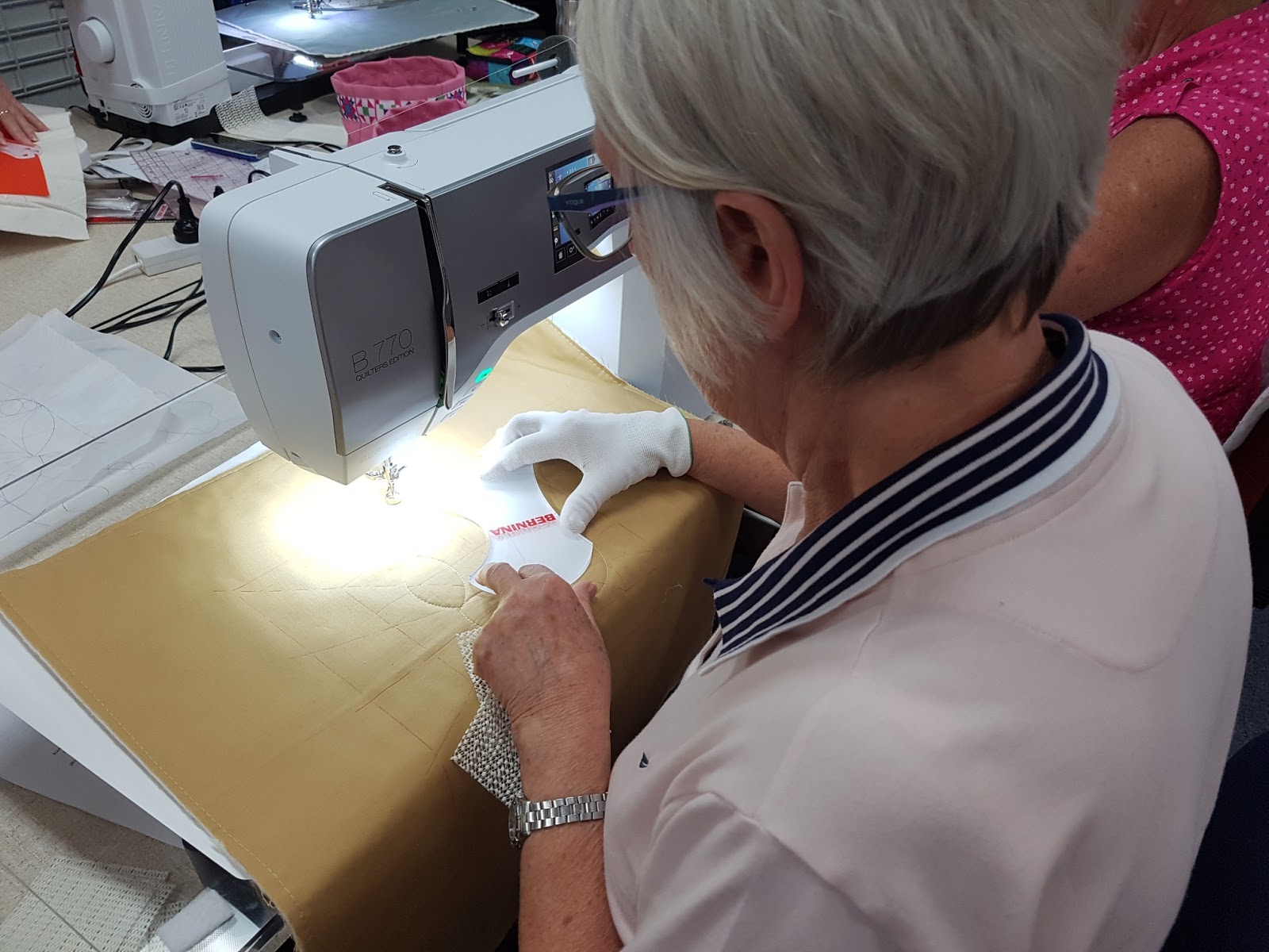 Free Motion Quilting with Rulers.... Workshop with Jane Rundle