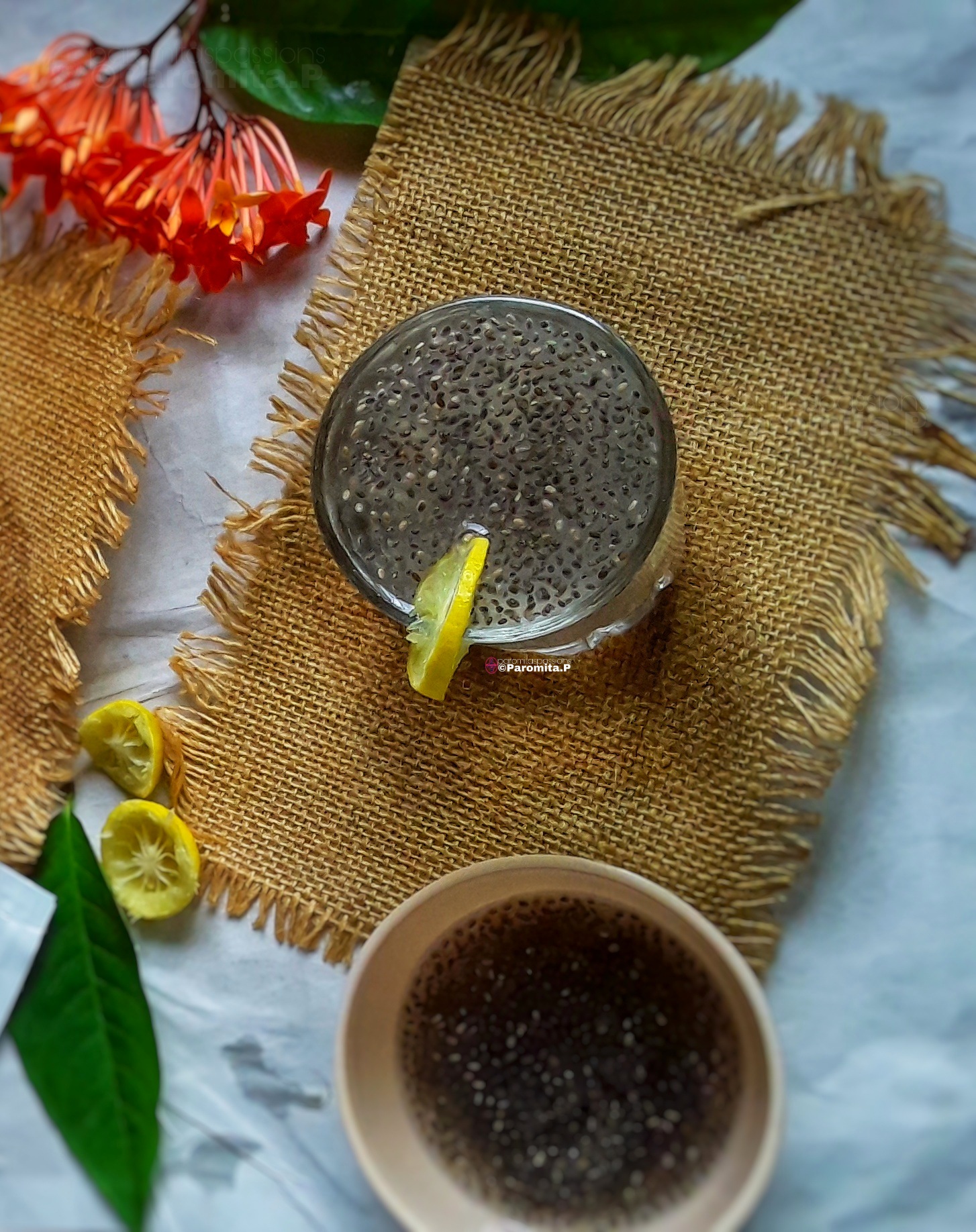 Chia Seeds Lemonade - Paromita's Passions