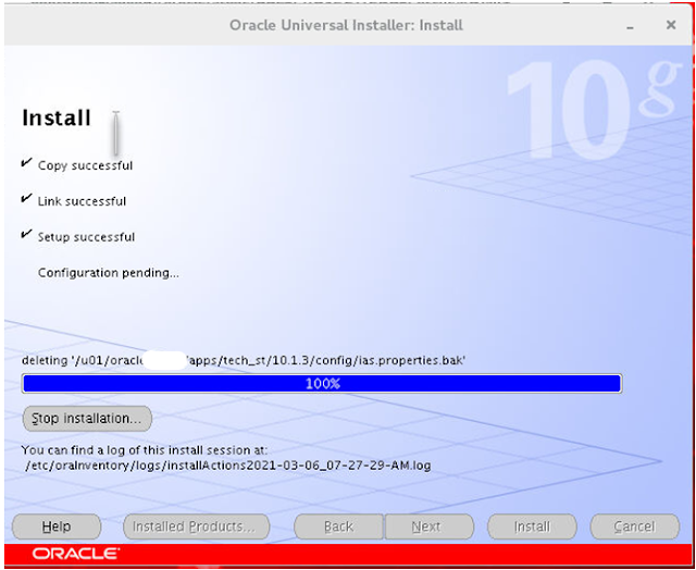 Upgrade the IAS oracle home to 10.1.3.5 in Oracle EBS R12.1