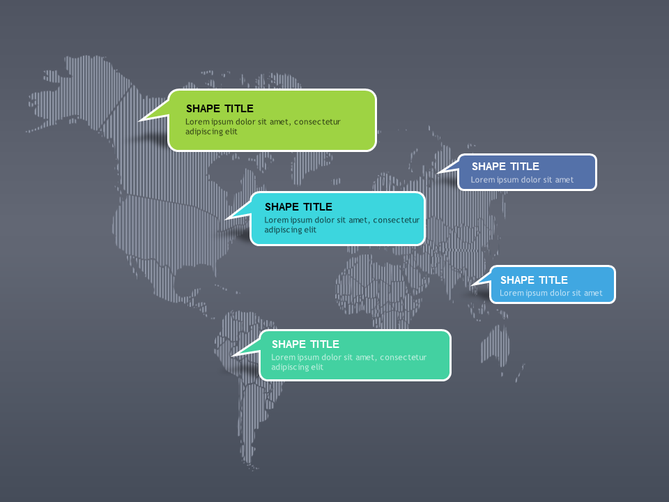 World Pop Up Contents PowerPoint Template - PowerPoint Free
