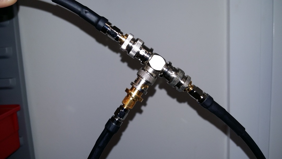 FM Band notch filter with coax cable