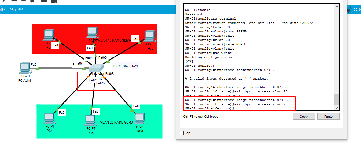 Management Switch Cisco Packet Tracer (VLAN) - Dunia IT