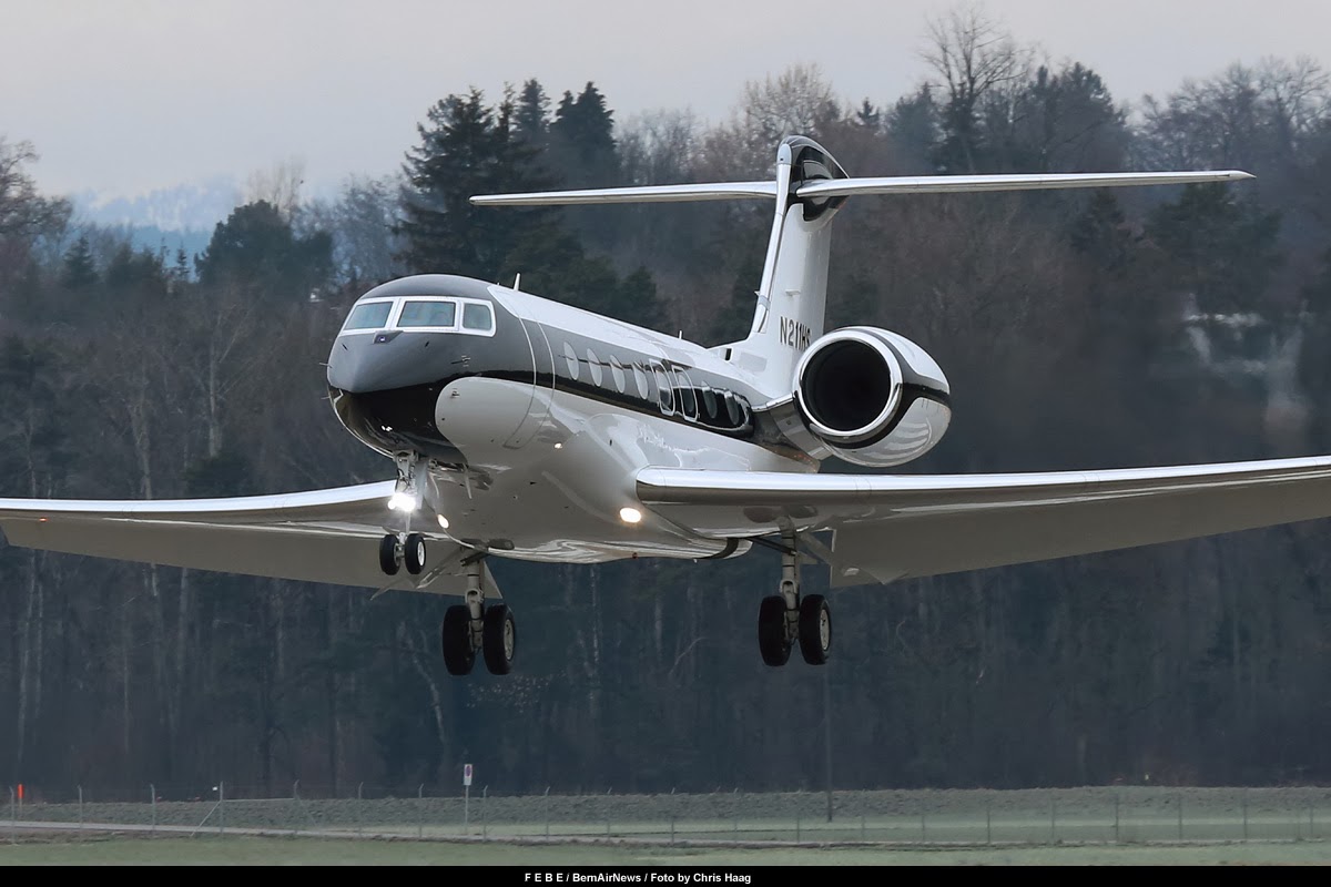 FEBE *** BernAirNews.ch ©: N211HS, Gulfsream Aerospace G650, MAR14