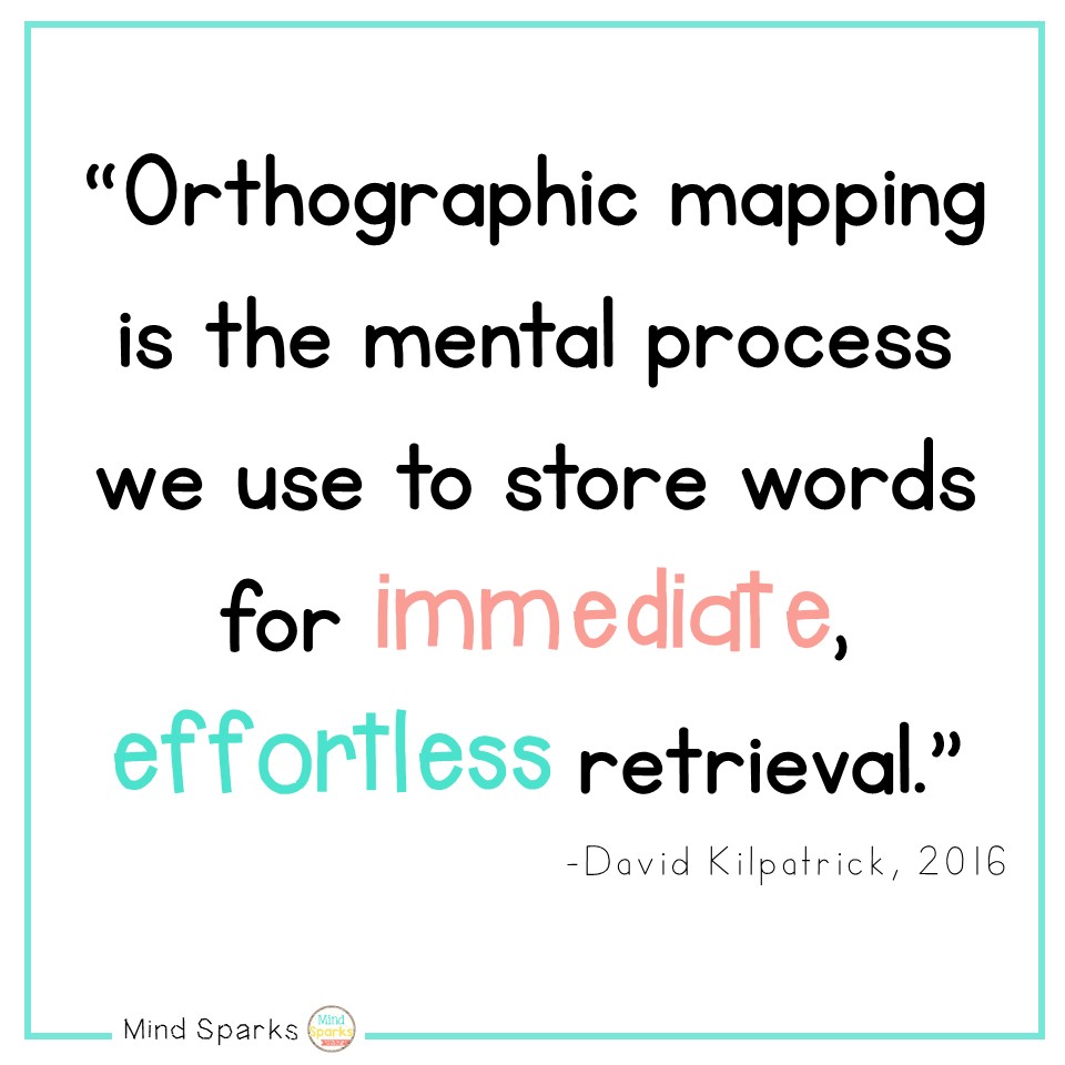 Mind Sparks: Orthographic Mapping--what is it and why is it important ...