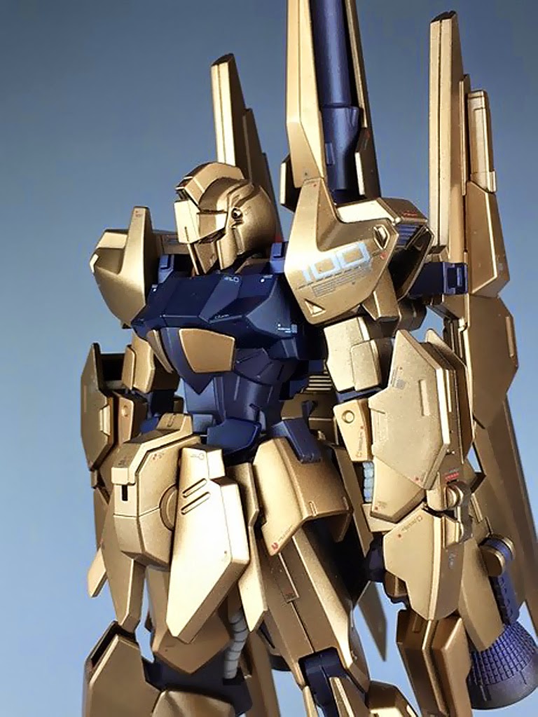 GUNDAM GUY: HGBF 1/144 Mega Shiki 'Hyaku Shiki' Color Ver. - Paitned Build