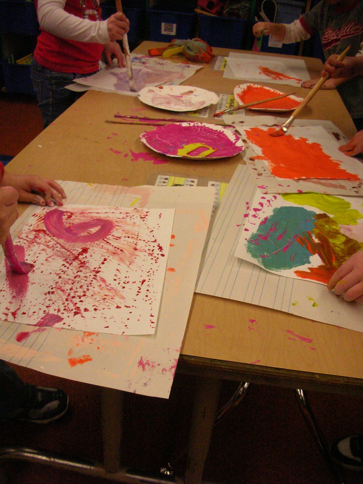 Kindergarten Kids: Eric Carle Painting