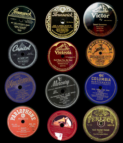 Midnight Pine: Vintage Record Labels, Plus