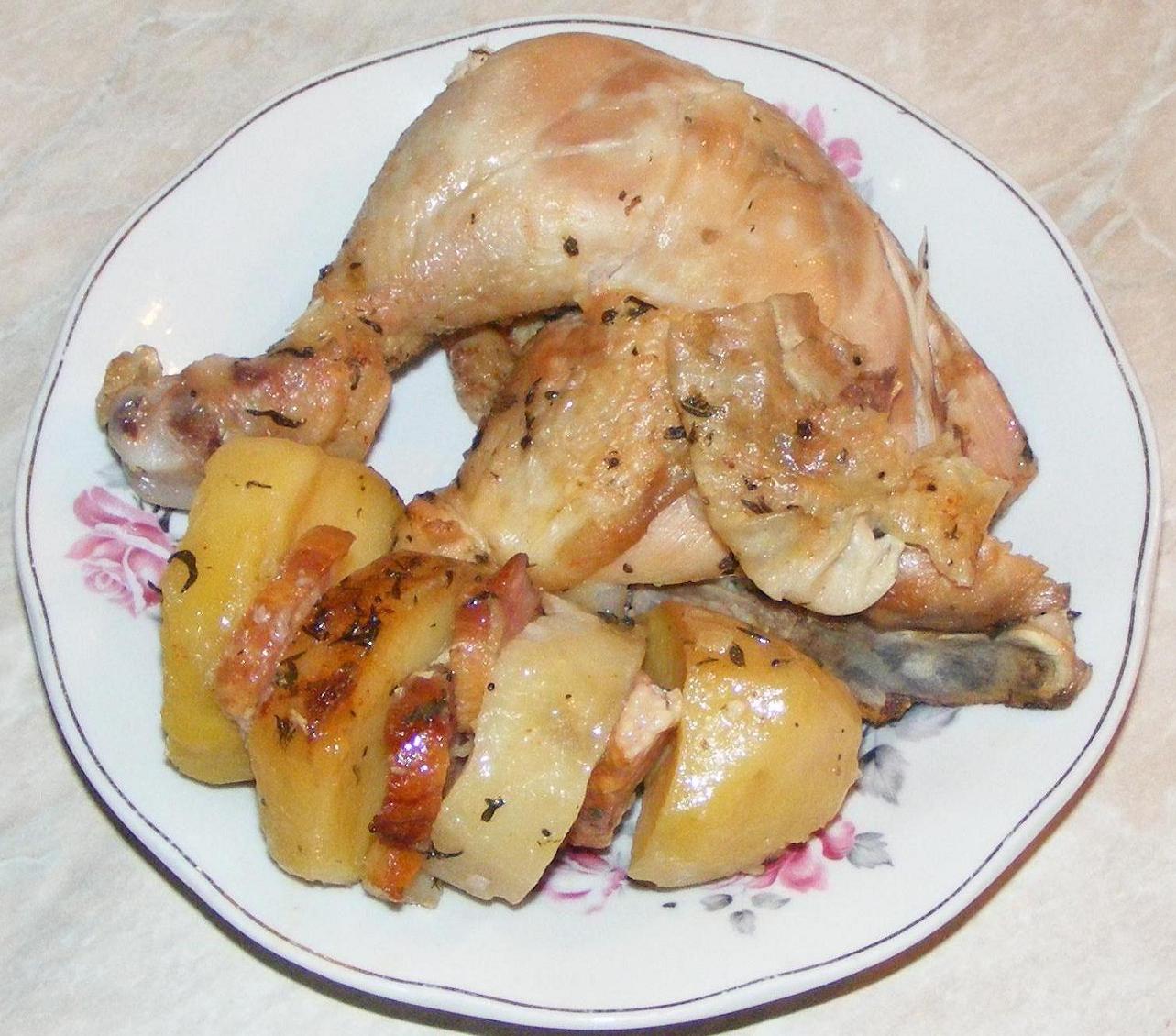Friptura de pui si cartofi acordeon | Preparatedevis.ro