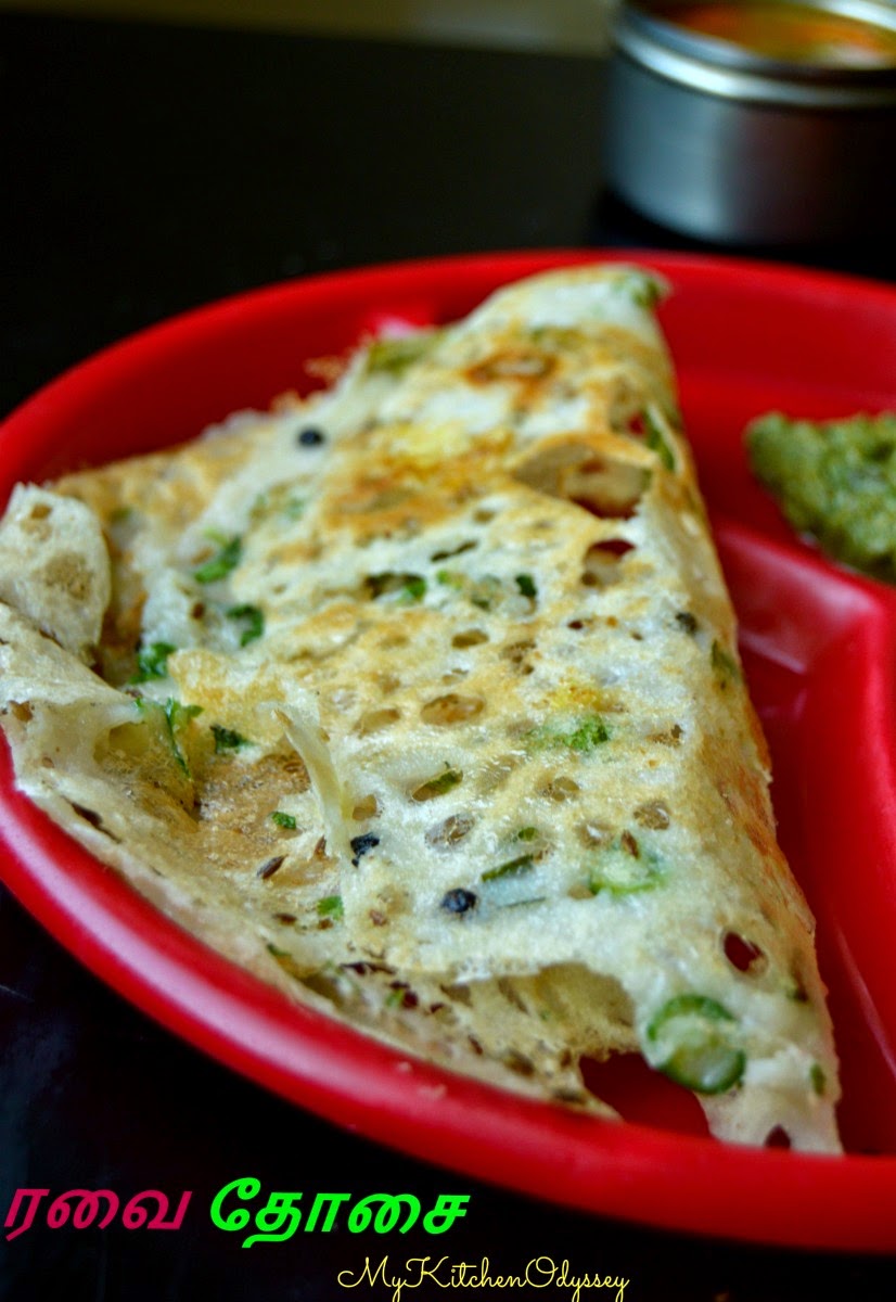 Rava Dosai | Instant Rava Dosa