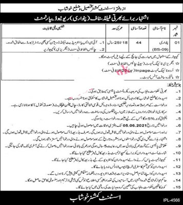 Punjab Revenue Department Jobs 2021 Patwari Appointment - PakJobAlerts ...