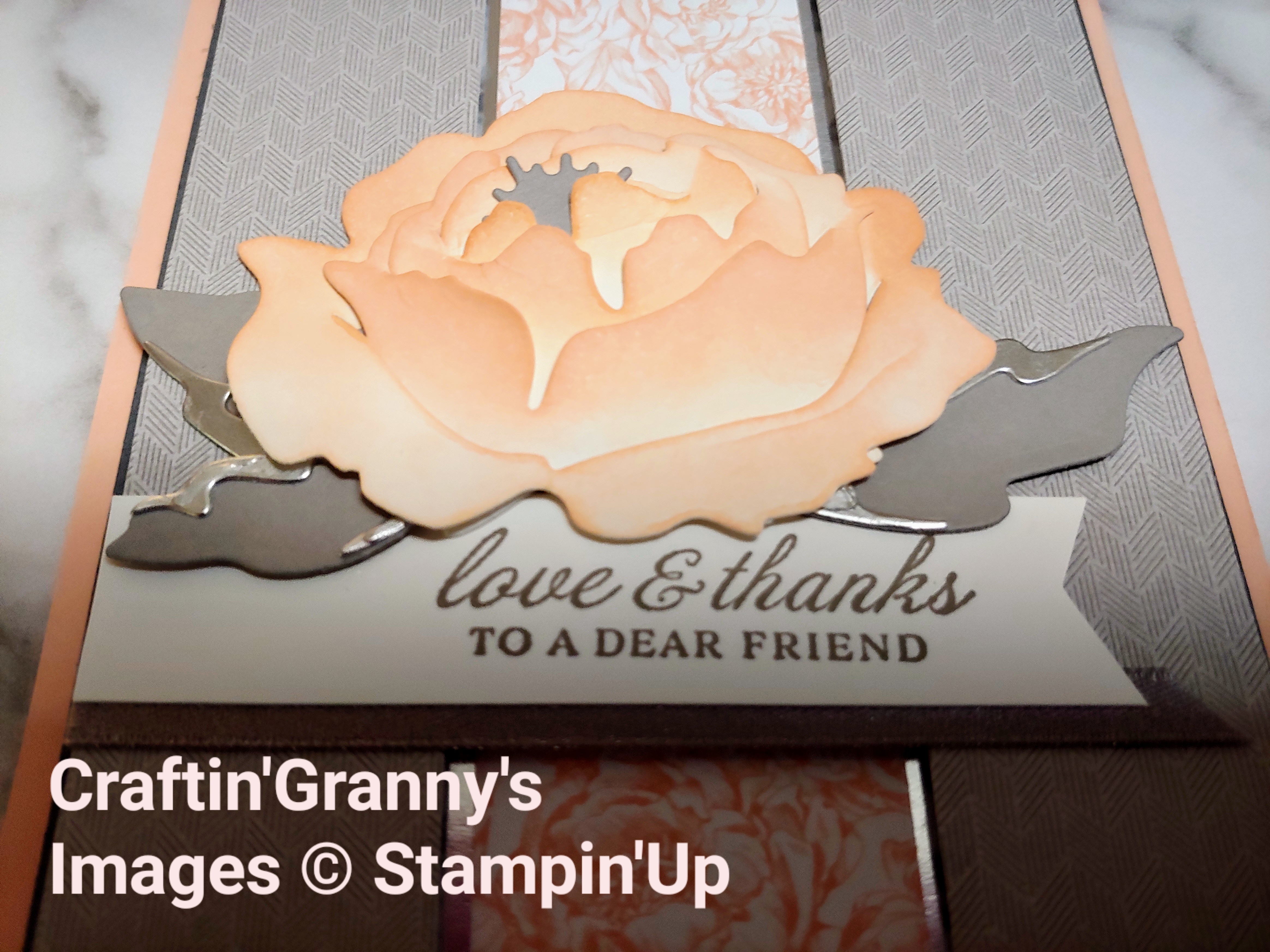 Craftin' Granny's Creative Cafe: Stunning Peony Card