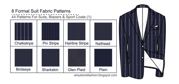 8 Formal Suit Fabric Patterns