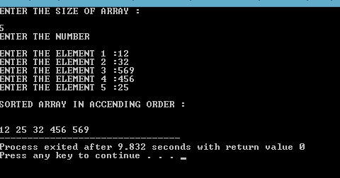 Write A Program To Insertion Sort Using Dynamic Array
