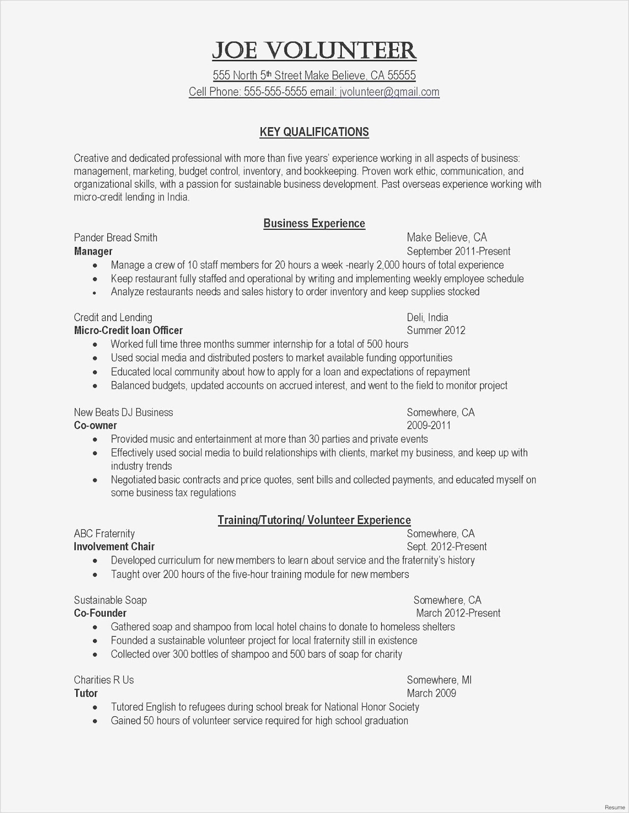 Barback Resume Sample 2019 Sample Resume For Barback 2020 Barback Resume Sample 2019 Sample Resume For Barback 2020