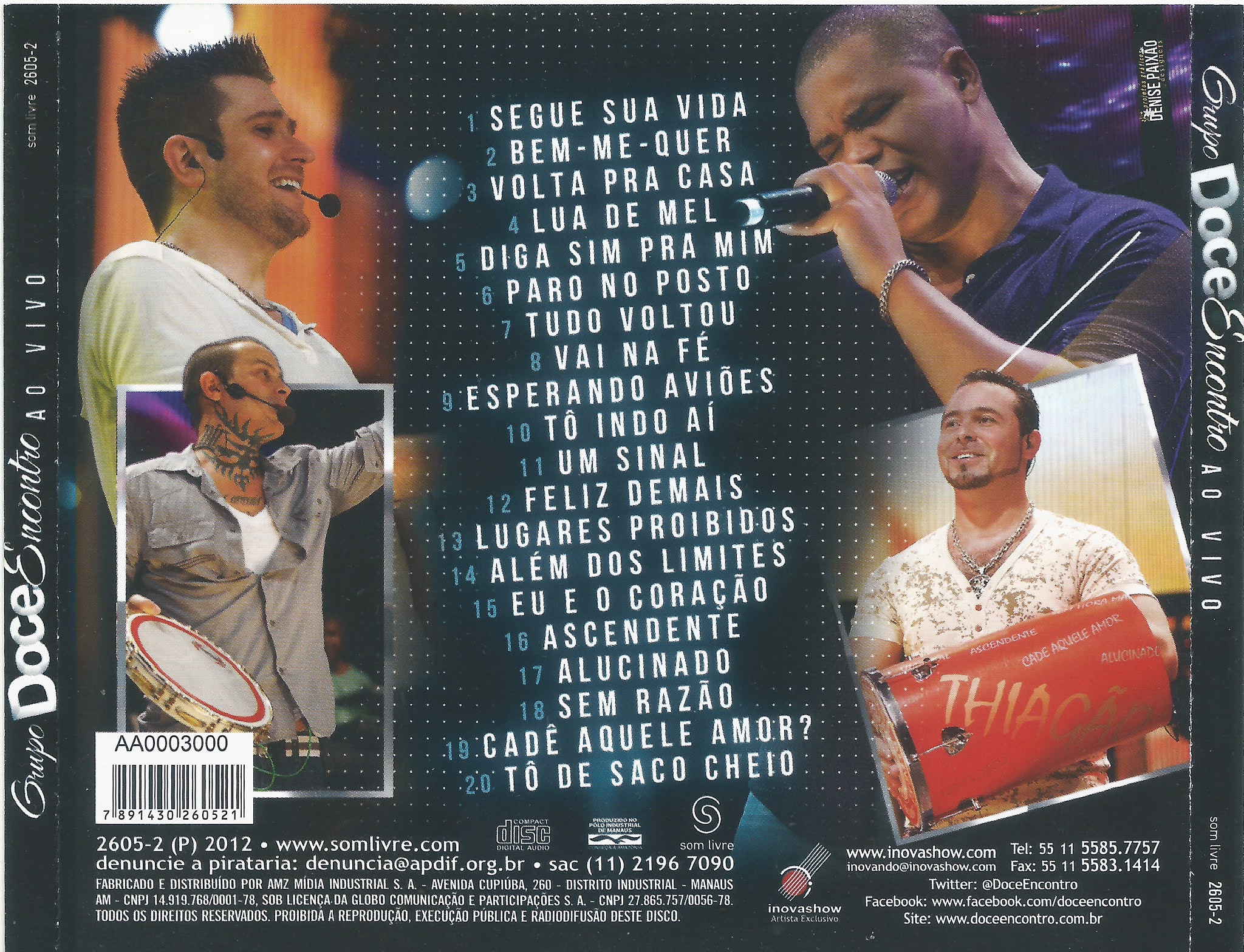 Samba & Pagode Flac: Grupo Doce Encontro - Ao Vivo (2012) Flac