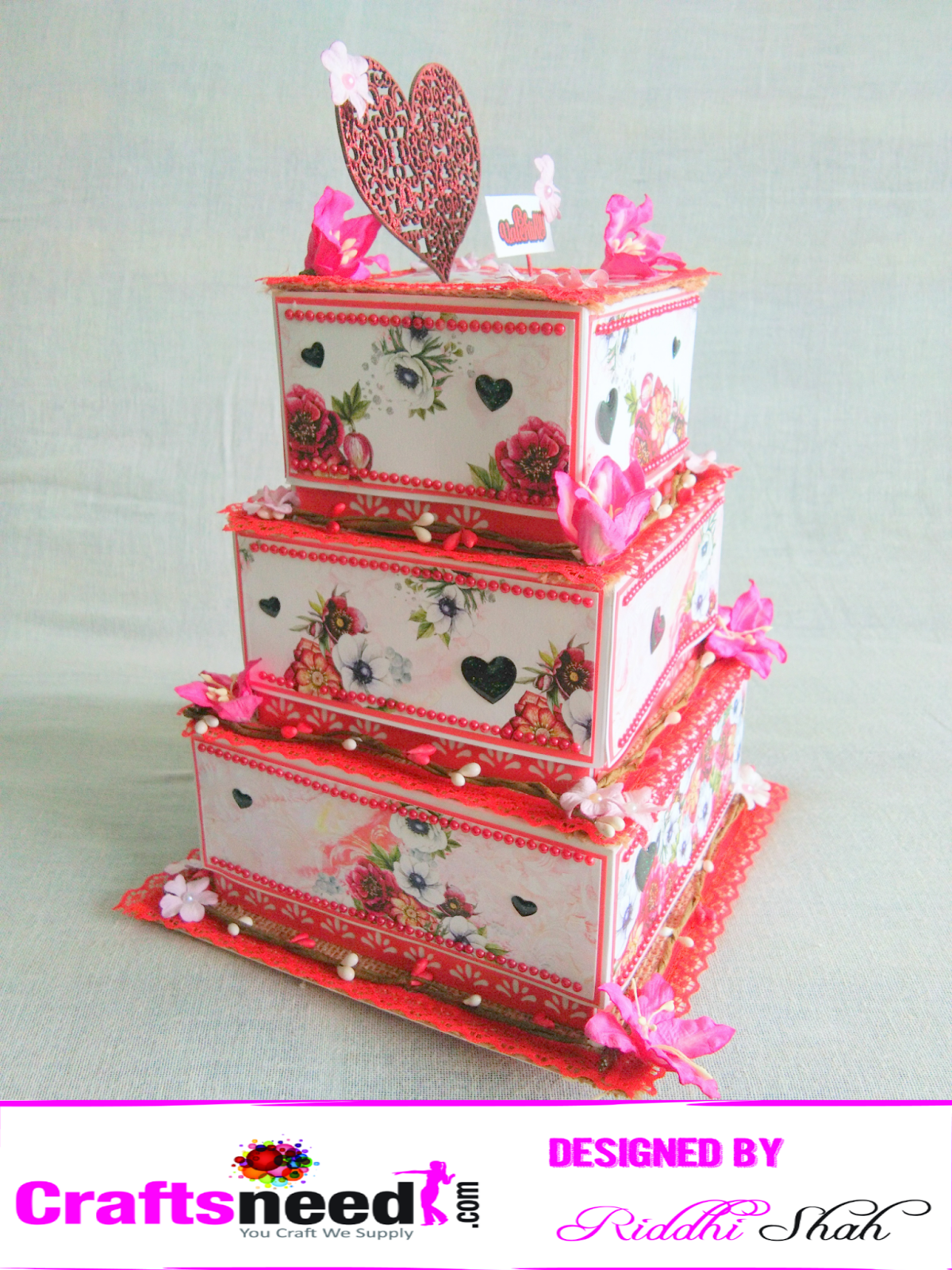 CRAFTSNEED: 3D Paper Cake