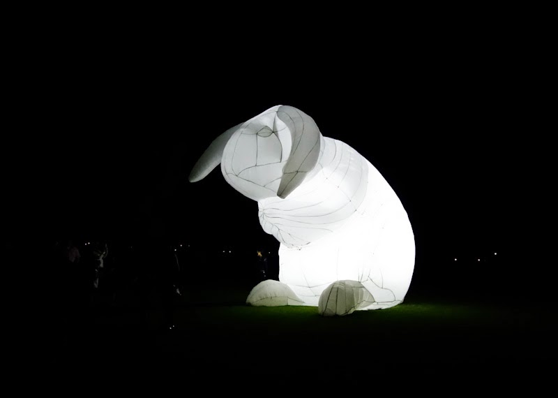 the indolent cook: illuminated giant rabbits intrude perth!