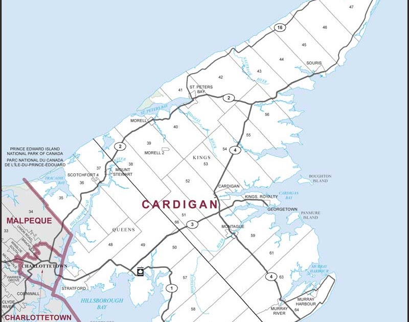 Canadian Federal Riding of the Day: Cardigan (Prince Edward Island) 56/338