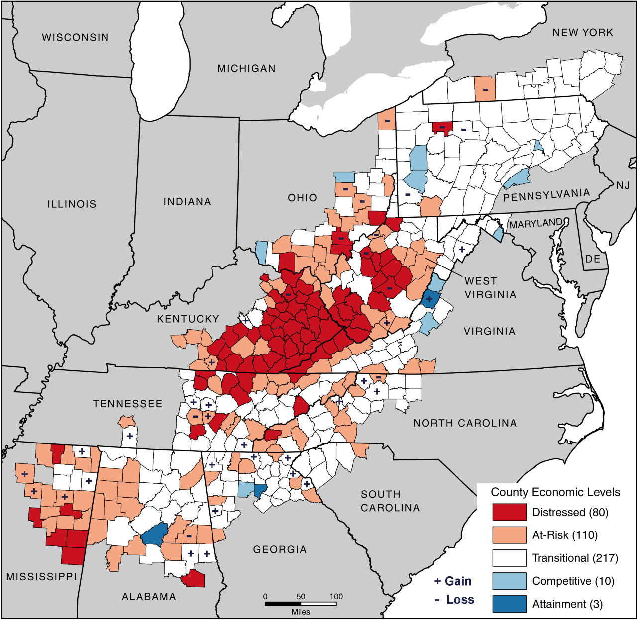 The Rural Blog: Annual economic classification of Appalachian counties ...