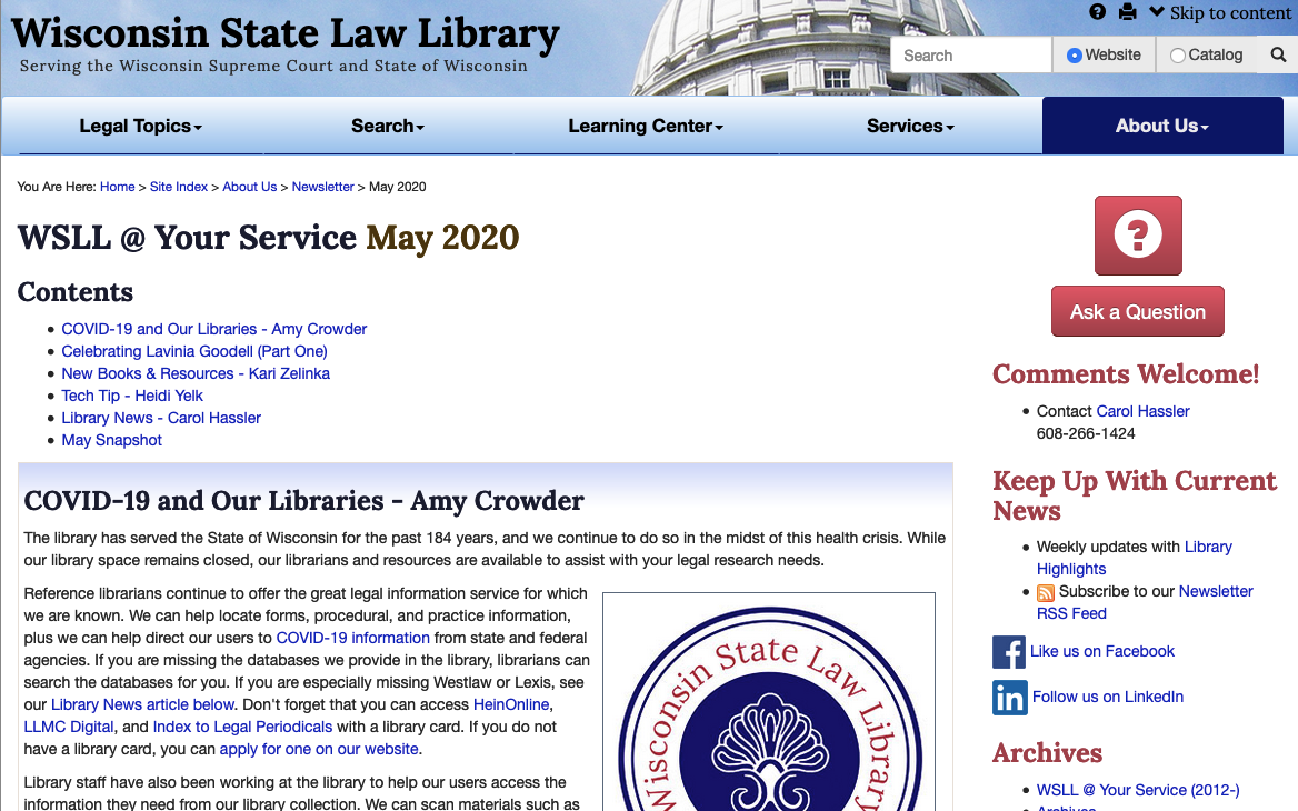 Library Highlights: 2020