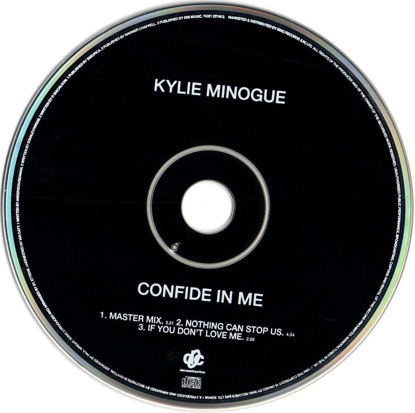 Kylie Fanmade Art: Confide In Me - UK CD2 Official