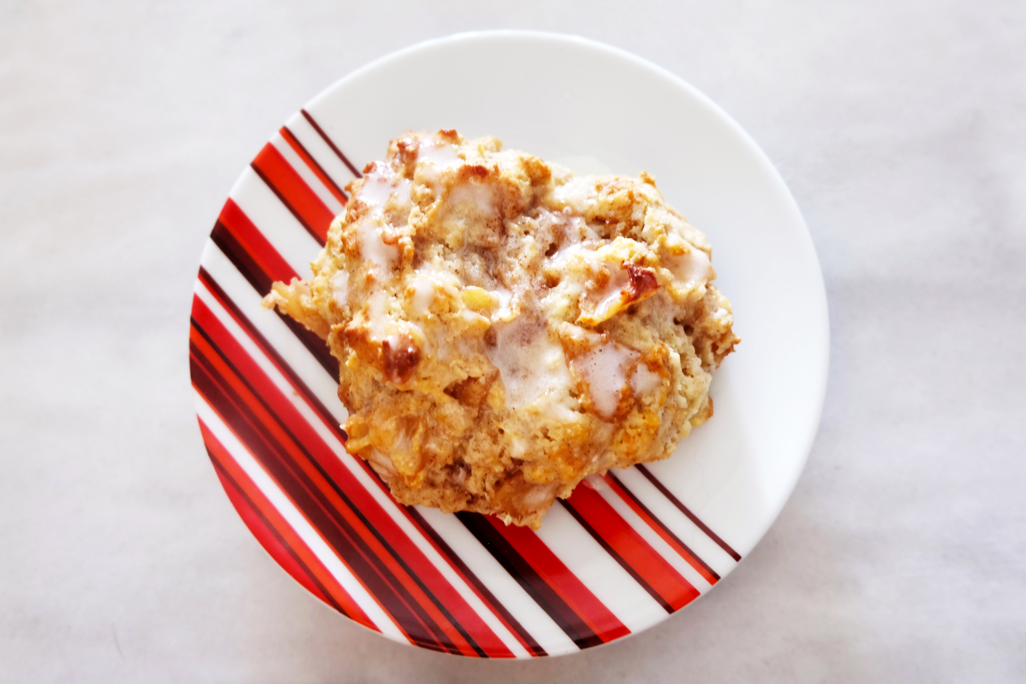 Apple Pie Drop Biscuits with Melted Ice Cream Glaze | The Bake Dept