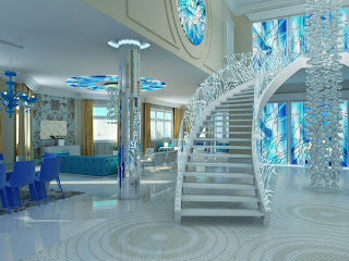 Modern homes interior steps designs ideas.