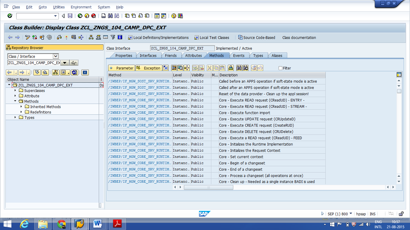 SAP ABAP FOR BEST PRACTICE AND TRAVEL RELATED GUIDE: ODATA