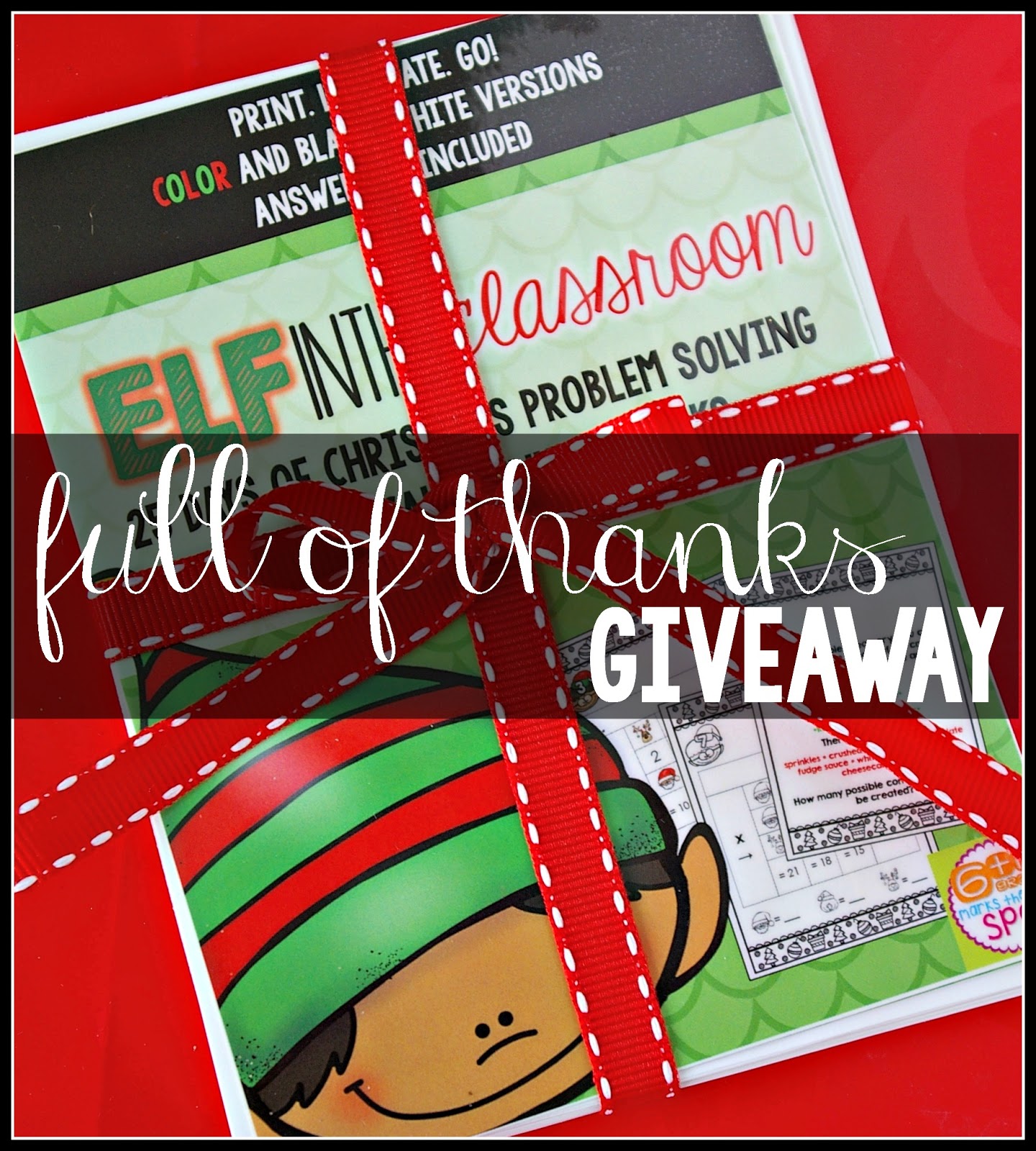 6th Grade Marks the Spot: Elf on the Shelf in Your Classroom: 25 Days ...