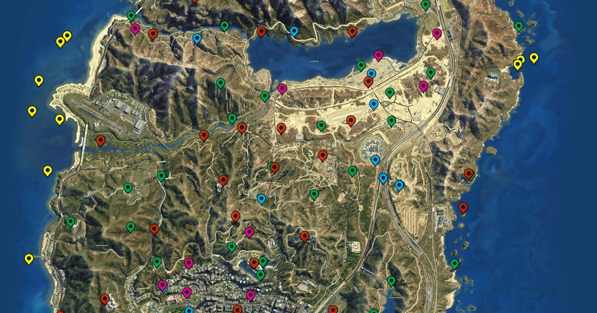 BakawaiI: MAPA-GTA V | Todos os Coletáveis/Todas as Coleções